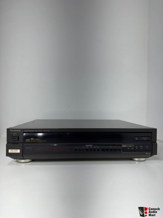Technics SL-PC 33 CD player with 5 disc carousel changer. Remote ...