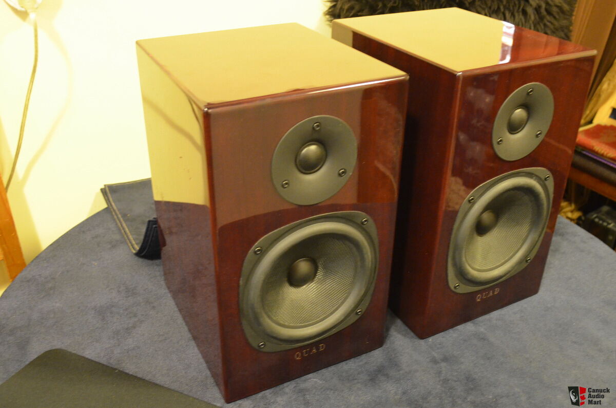 QUAD 12 L CLASSIC Bookshelf Speakers Beautiful Monitors High Gloss ...