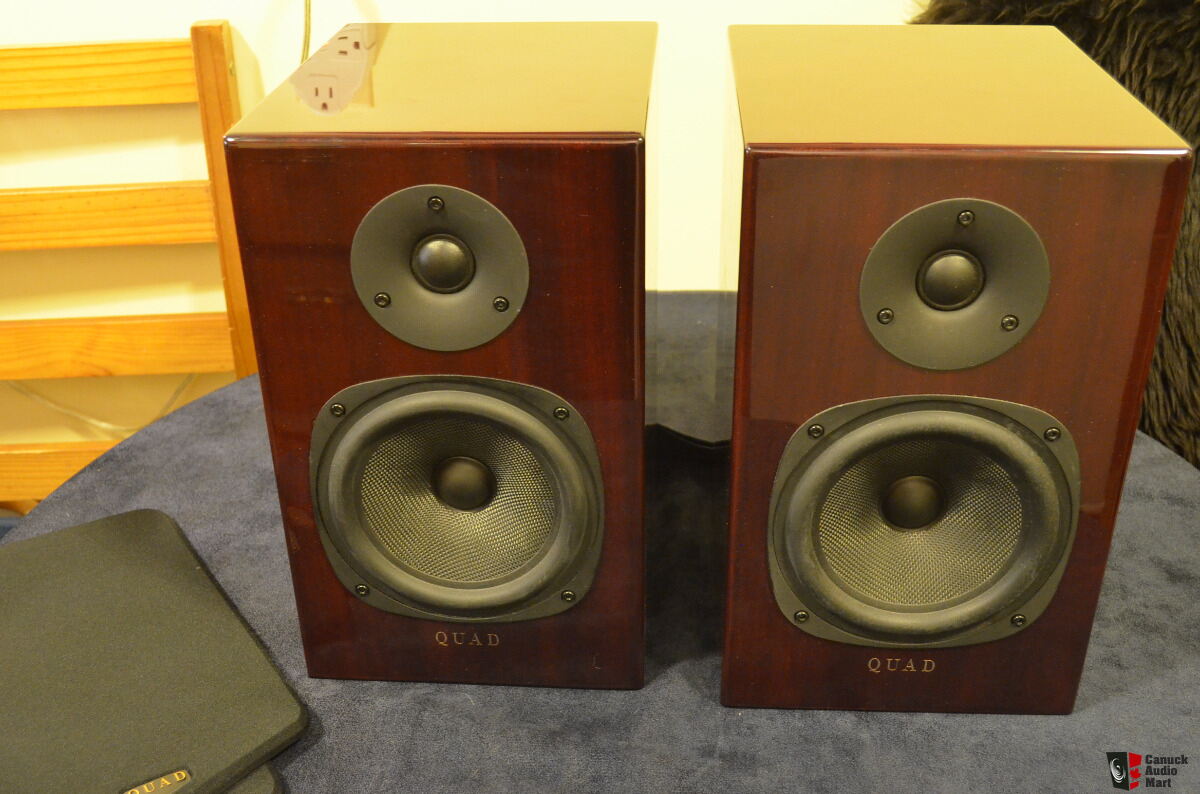 QUAD 12 L CLASSIC Bookshelf Speakers Beautiful Monitors High Gloss ...