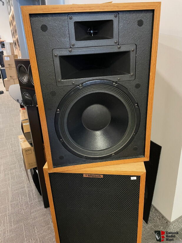 Klipsch Heresy II (Oak Finish): Very Good Condition; Trade-In Photo ...