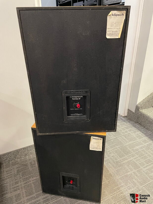 Klipsch Heresy II (Oak Finish): Very Good Condition; Trade-In Photo ...