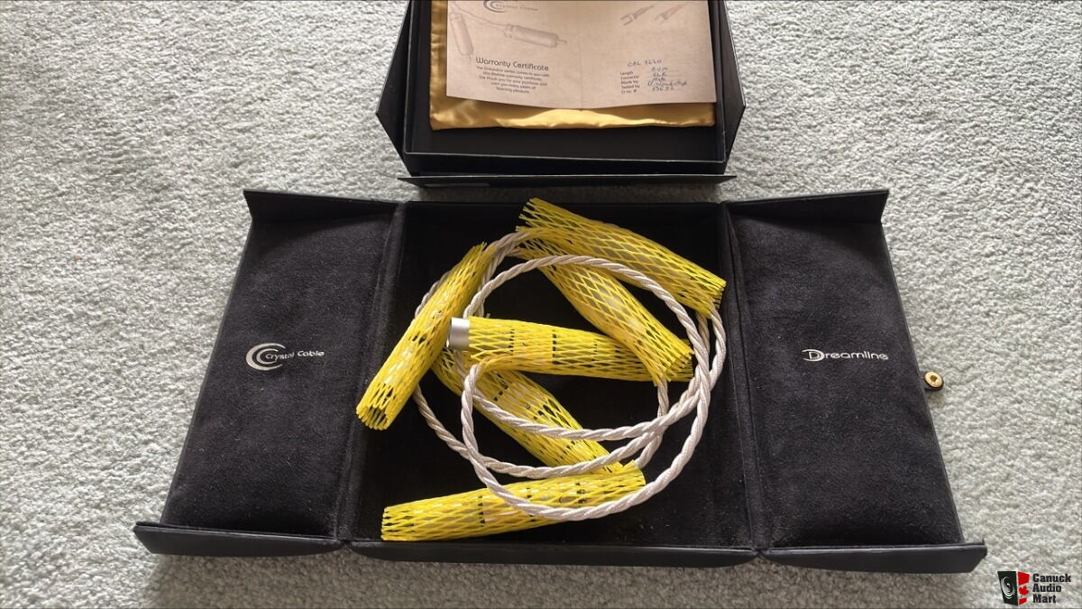 Crystal Cable Dreamline "Bridge" XLR (1M) - Complete with Case, Box ...
