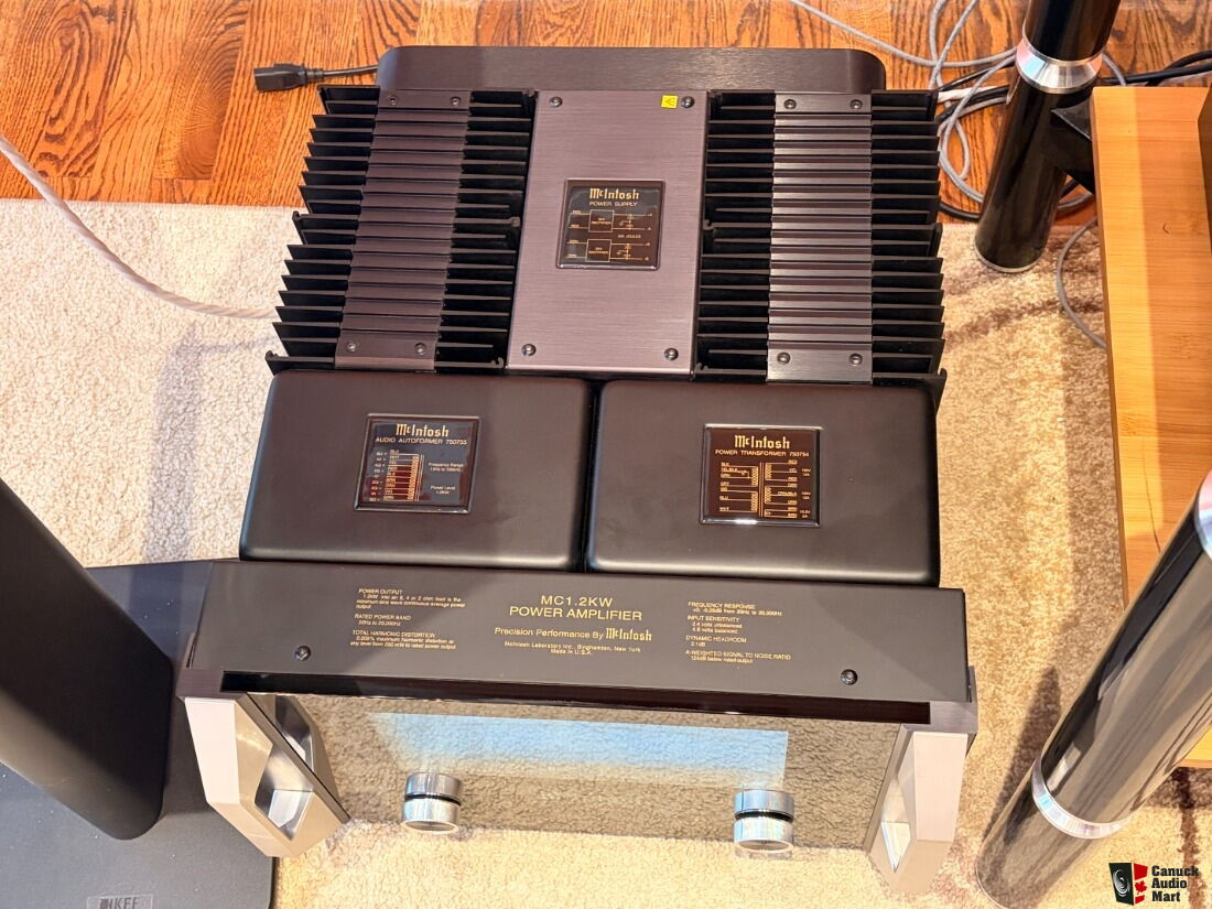 McIntosh MC1.2kW Mono Power Amplifiers: Excellent Trade-In; 90 Day acX ...