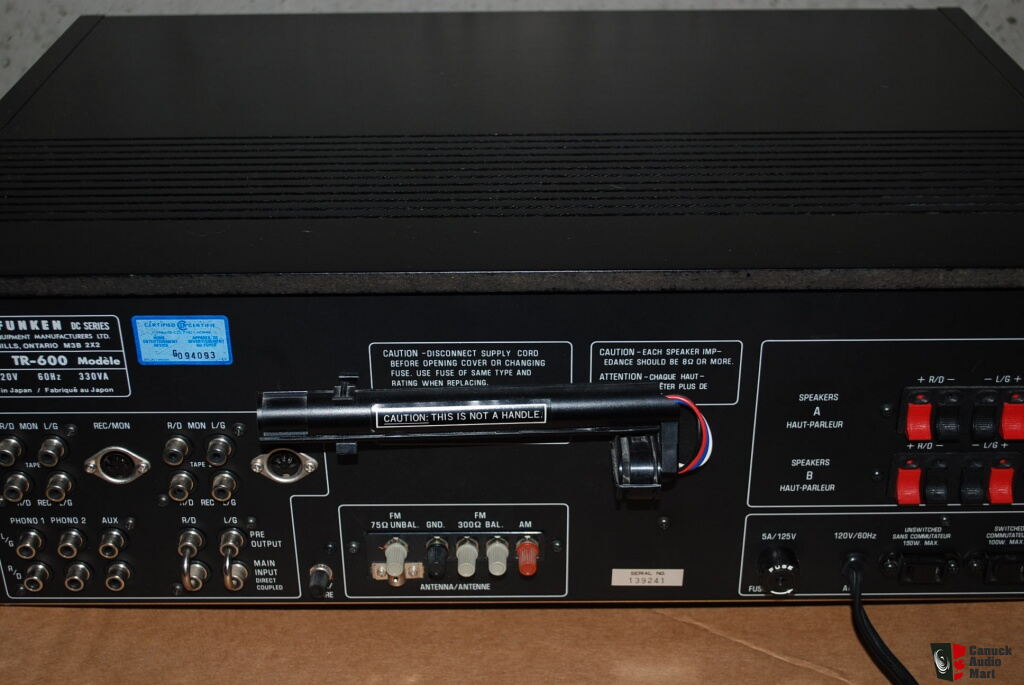 Telefunken TR-600 DC Series Receiver (black face) Photo #627483 ...