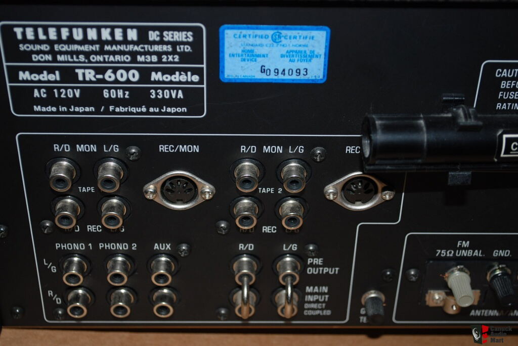 Telefunken TR-600 DC Series Receiver (black face) Photo #627479 - US ...