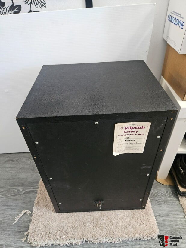 Klipsch Heresy Speakers Version 1 Alnico Driver * REDUCED Photo ...