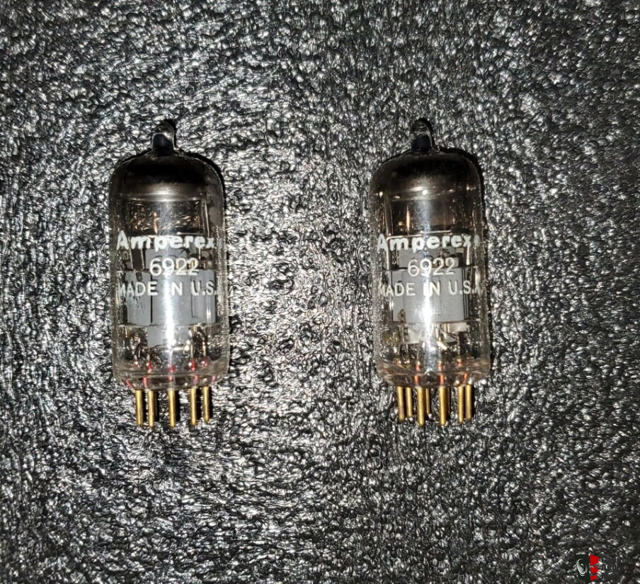 2 Matched Pairs of Very Rare Vintage NOS Amperex 6922 with triple mica ...