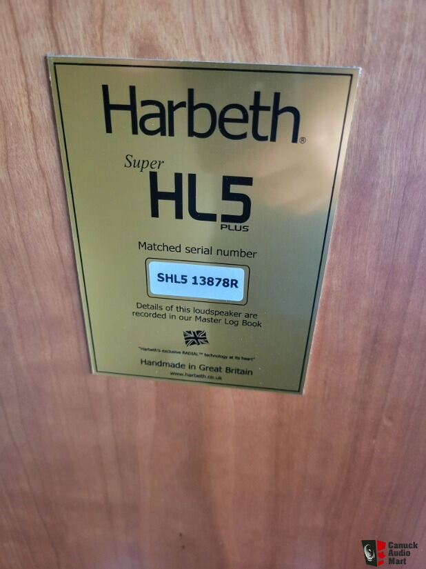 Harbeth SUPER HL5 Plus Spkrs w/Custom Stands (Cherry): VERY GOOD Trade ...