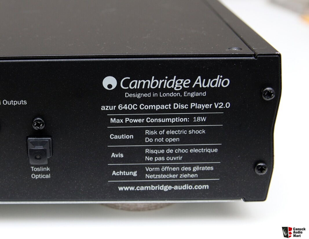 Cambridge Audio Azur 640C (V2.0) CD player Photo #6284193 - Canuck ...