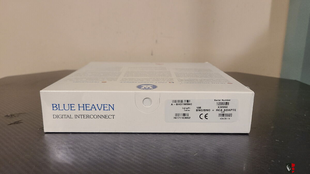Nordost Blue Heaven SP/DIF Digital Interconnect. BNC & RCA. 1 meter ...
