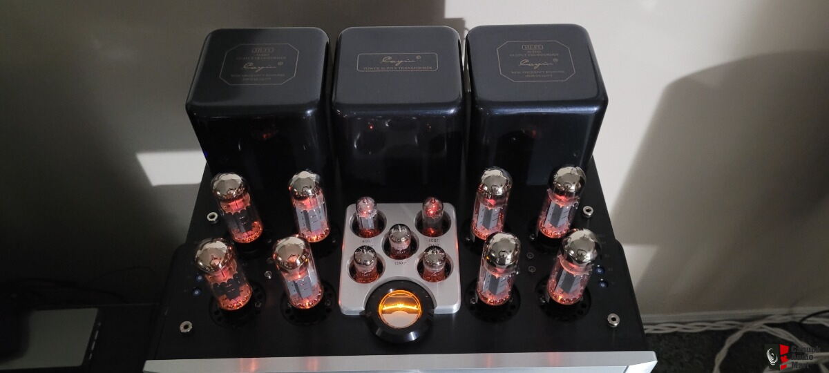 Cayin A100T Tube intergrated amplifier, full re-cap, EL34 version ...