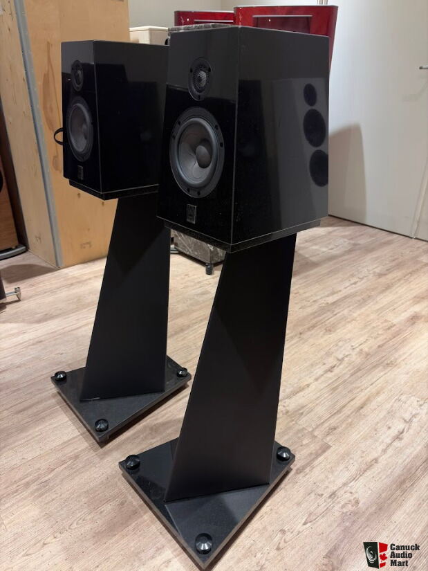 DEMO SALE! Acora SRB Bokshelf speakers with SRS-M Metal Stands Photo ...