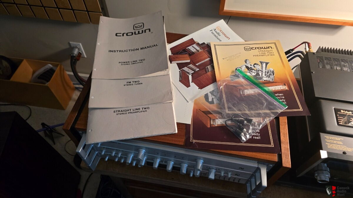Amcron (Crown) Straight Line Two, Power Line Two, FM Two and Crown ...
