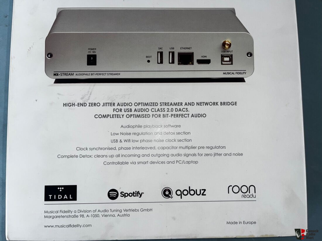 Streamer Musical Fidelity MX Stream Photo #6288714 - Canuck Audio Mart