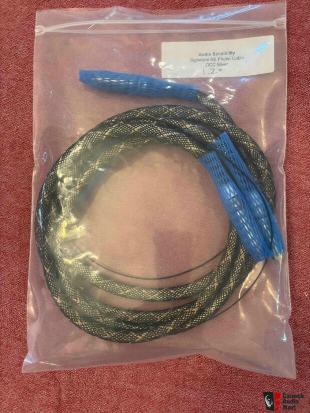 Audio Sensibility Signature SE Silver RCA to RCA Phono Cable, 1.2 ...