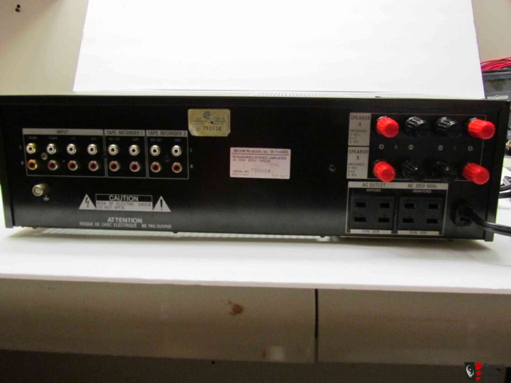 VERY RARE SONY TA-F444 ES - 100wpc 0,008% THD @ 4ohms Photo #632962 ...