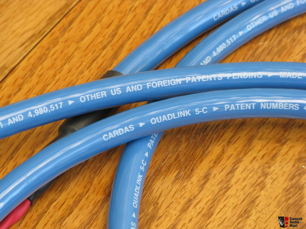 Cardas Audio Quadlink 5-C Biwired Speaker Cables - 2m - Absolutely Mint ...
