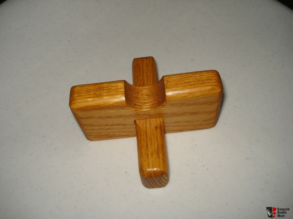 Beautiful Custom Made Solid Oak Cable Stands For Sale - Canuck Audio Mart