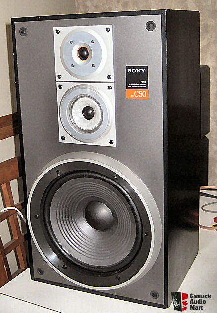 Vintage SONY SS-C50 Floor Standing 3-way Loudspeakers Work Great Photo ...