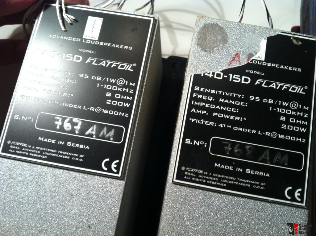RAAL 140-15D Flat foil Ribbon tweeter High End ***SPECIAL Photo #642264 ...