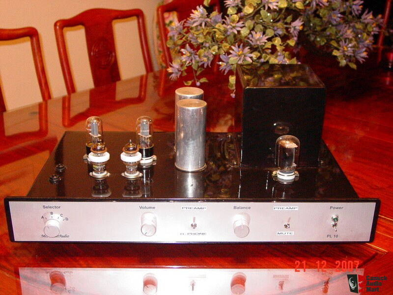SOLD**McAlister Audio PL10 Custom Triode Line preamp with Headphone Amp ...