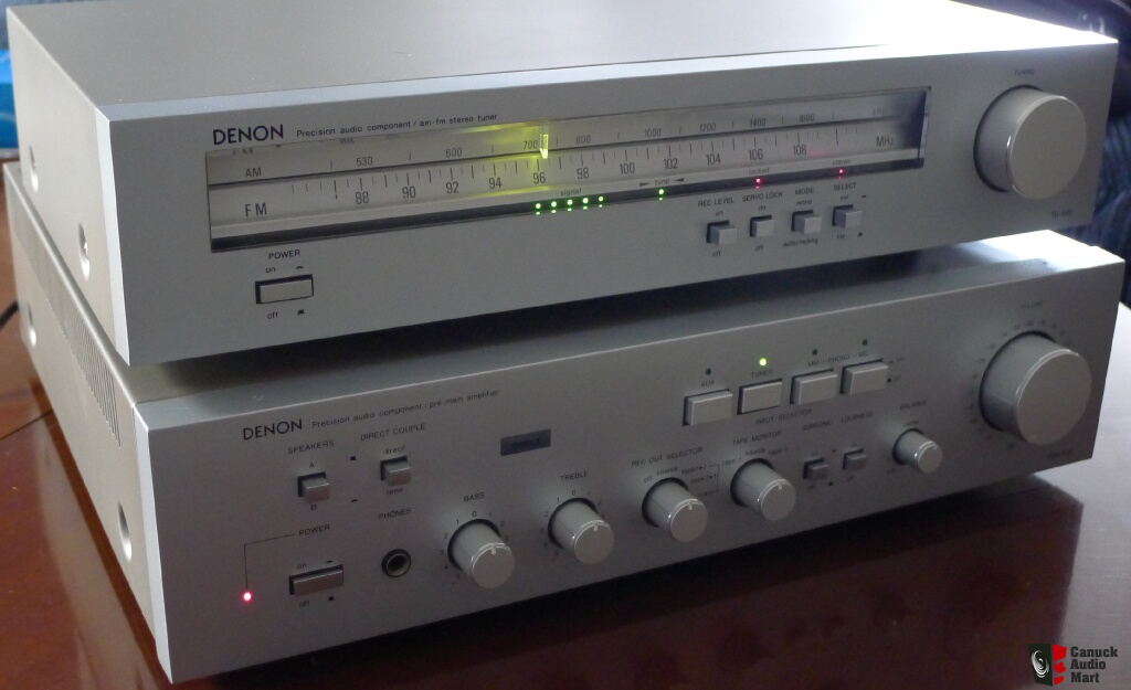 Denon PMA-530 Integrated Amplifier with Matching TU-520 AM/FM Tuner ...