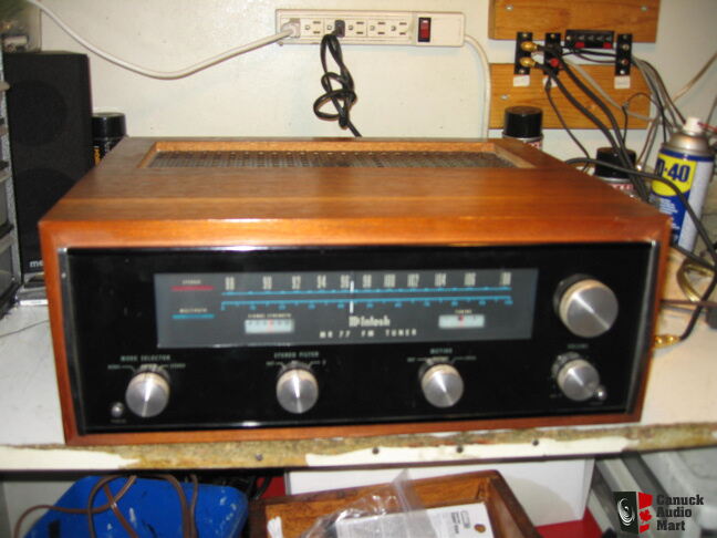 McIntosh MR77 FM Stereo Tuner with Wood Case For Sale - Canuck Audio Mart