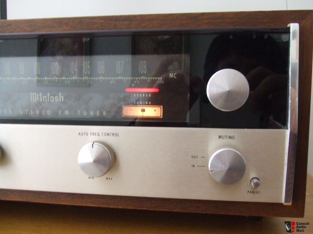 McIntosh Model MR71 FM Tuner (1965) with Original Wood Cabinet Photo ...