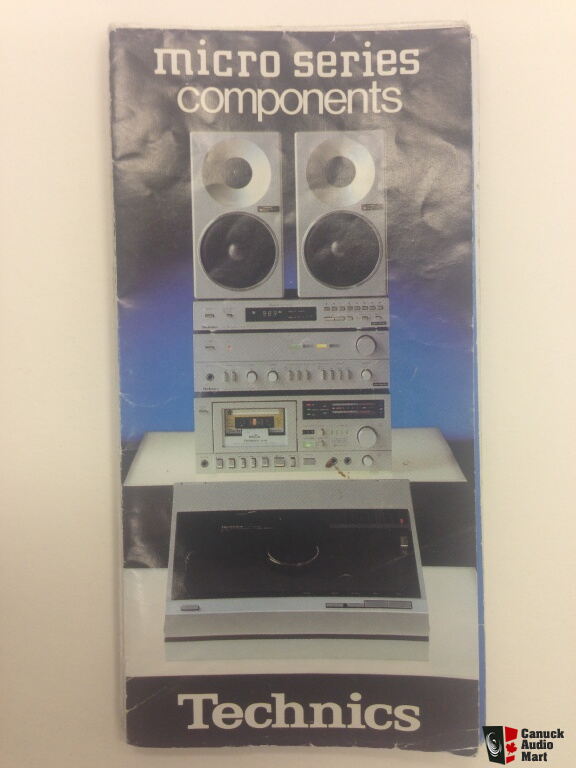 Technics MICRO series components RARE original poster brochure ORIGINAL ...