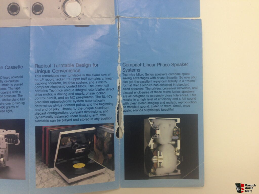 Technics MICRO series components RARE original poster brochure ORIGINAL ...