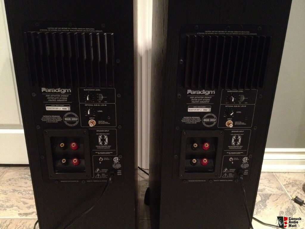 PARADIGM Monitors 90P Version 2 AMAZING POWERED SPEAKERS Upgraded B&W ...
