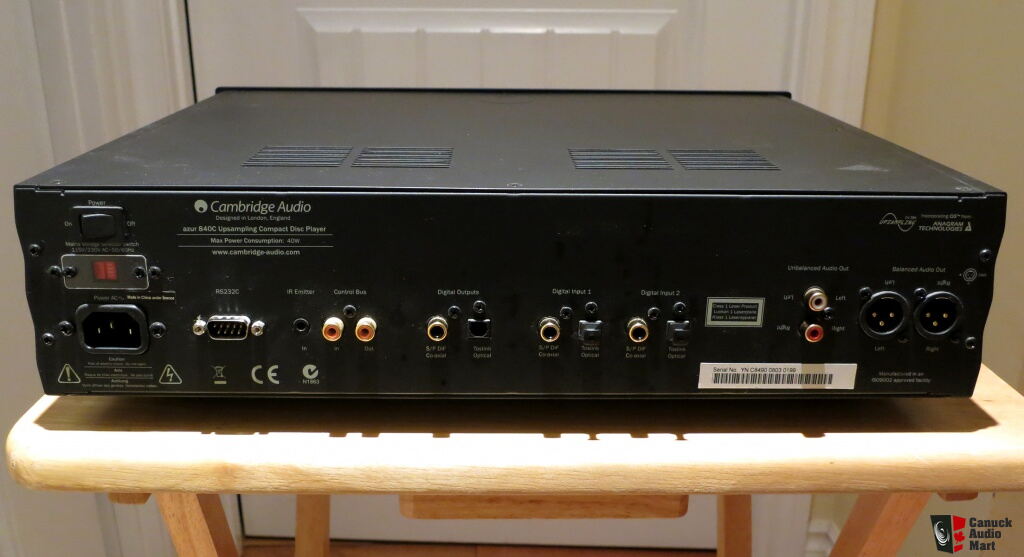 Cambridge Audio Azur 840C Upsampling CD Player & DAC (Black) Photo ...