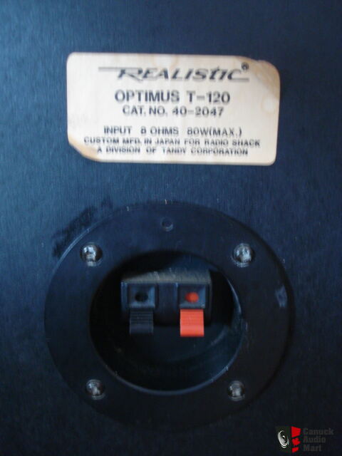 Vintage Realistic Optimus T-120 Speakers Photo #705137 - UK Audio Mart