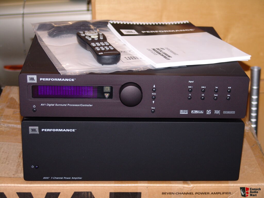 JBL ''PERFORMANCE SERIES'' AVA7 Amp & AV1 Processor Photo #705927 - UK ...