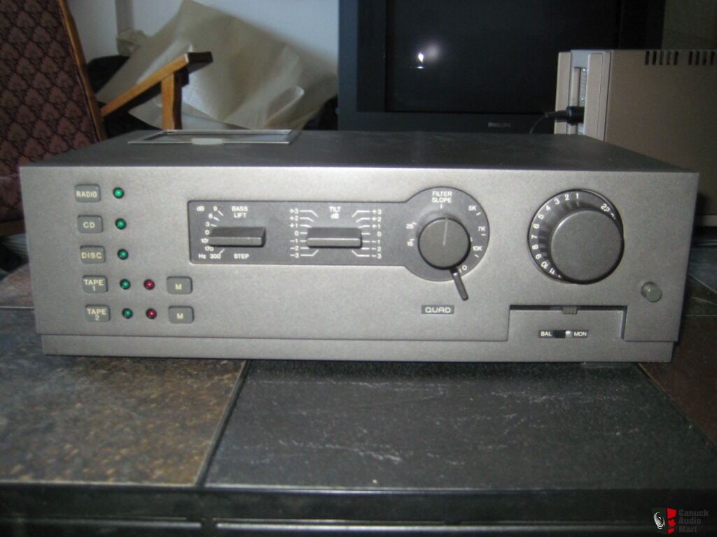 Quad 44 pre & 405 amp,just recapped,manuals,schematics,interconnect ...