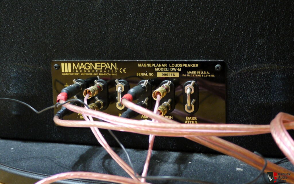 Magnepan Magneplanar Tri-center : DWM bass panel and MG MC1 speakers ...