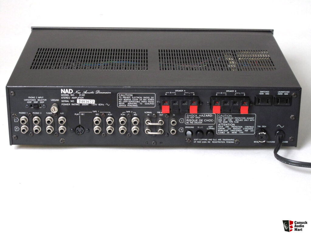 NAD 3140 Integrated Stereo Amplifier Photo 719350 Canuck Audio Mart NAD 3140 Integrated Stereo Amplifier Photo 719350 Canuck Audio Mart