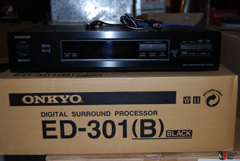 ONKYO ED-301 DIGITAL SURROUND PROCESSOR ED-301 GREAT as 2 channel ...