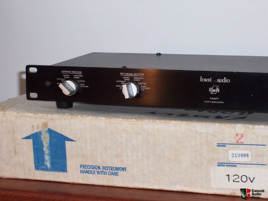 Forte Model 2 Preamplifier - Sold For Sale - Canuck Audio Mart