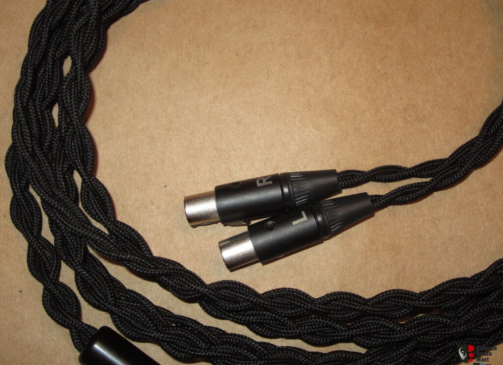 Q-Audio French Silk Audeze Headphone Cable Black ~ LIKE NEW Photo ...