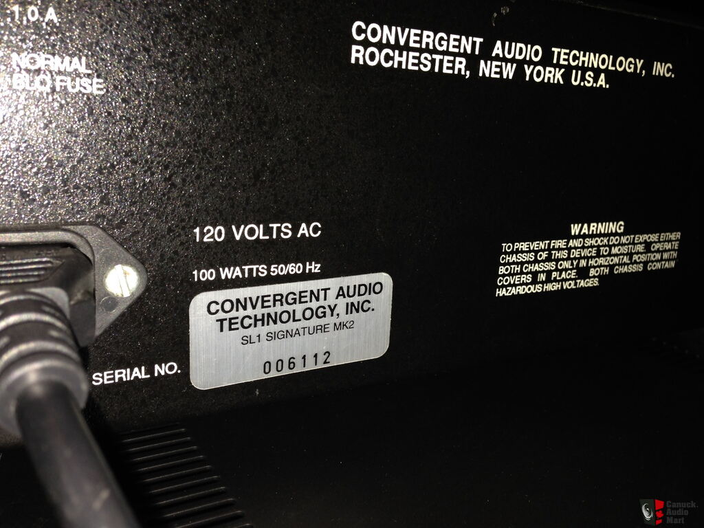 Convergent Audio Technology SL1 Signature mk2 Tube preamp Photo #734555 ...