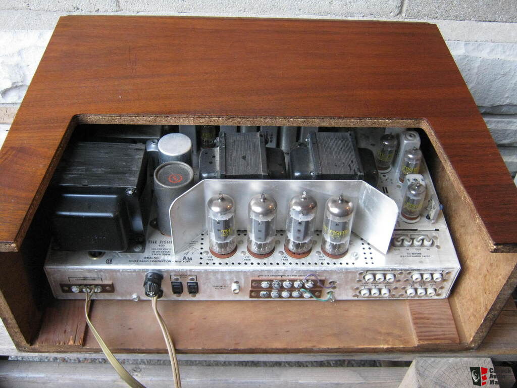 VINTAGE FISHER 400 STEREO TUBE RECEIVER WITH WOOD CABINET Photo #760484 ...