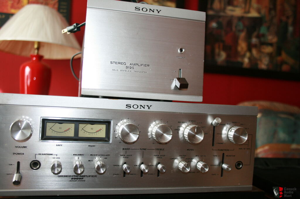 Sony 2000f pre amp and Sony 3120 power Amp For Sale - Canuck Audio Mart