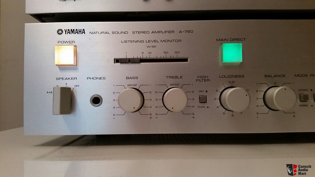 Yamaha A760 Integrated Amp with matching T760 tuner - Beautiful! Must ...