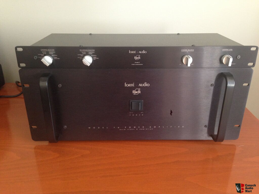 SET OF FORTÉ AUDIO MODEL 1a AND MODEL 2 PURE CLASS A, NELSON PASS ...