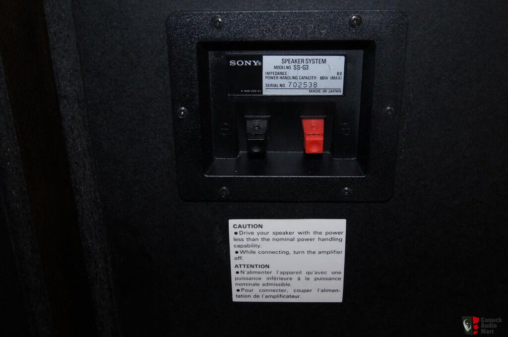 Pair SONY SS G3 Speakers approx. $1000. in 1977 Carbocon, Film cap ...