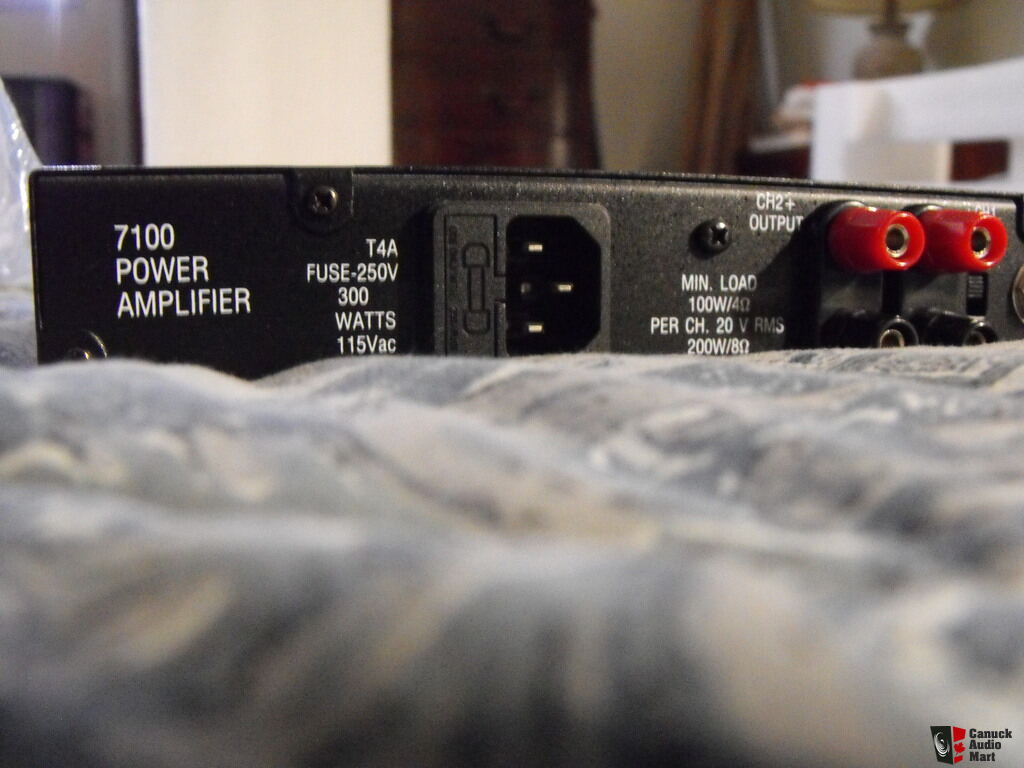 ELECTRO-VOICE (EV) 7100 PROFESSIONAL STEREO POWER Amplifier -REVISED ...