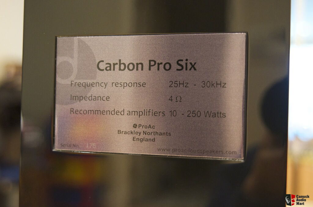 ProAc Carbon Pro 6 Mint Condition Photo #820018 - Canuck Audio Mart
