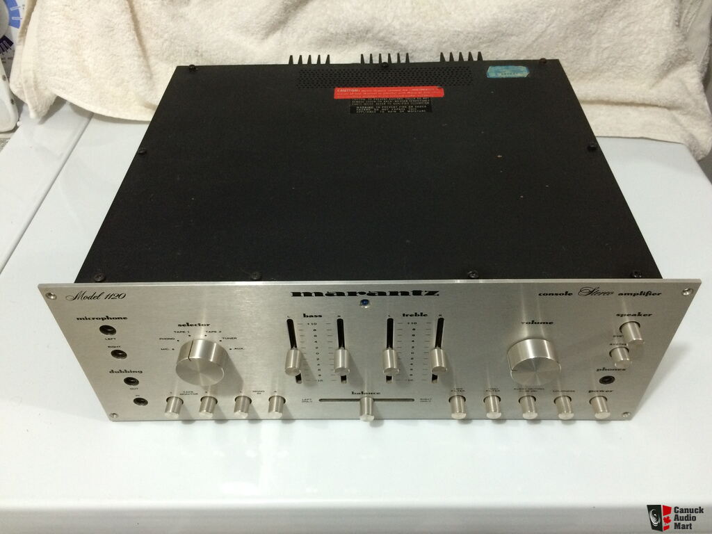 Vintage Marantz 1120 Integrated Stereo Amplifier - with WC-1 Woodcase ...