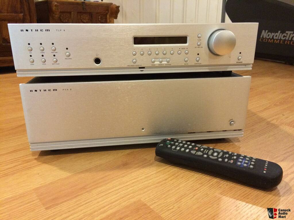 Anthem TLP-1 Two-Channel Preamplifier and PVA-2 Two-Channel Power ...